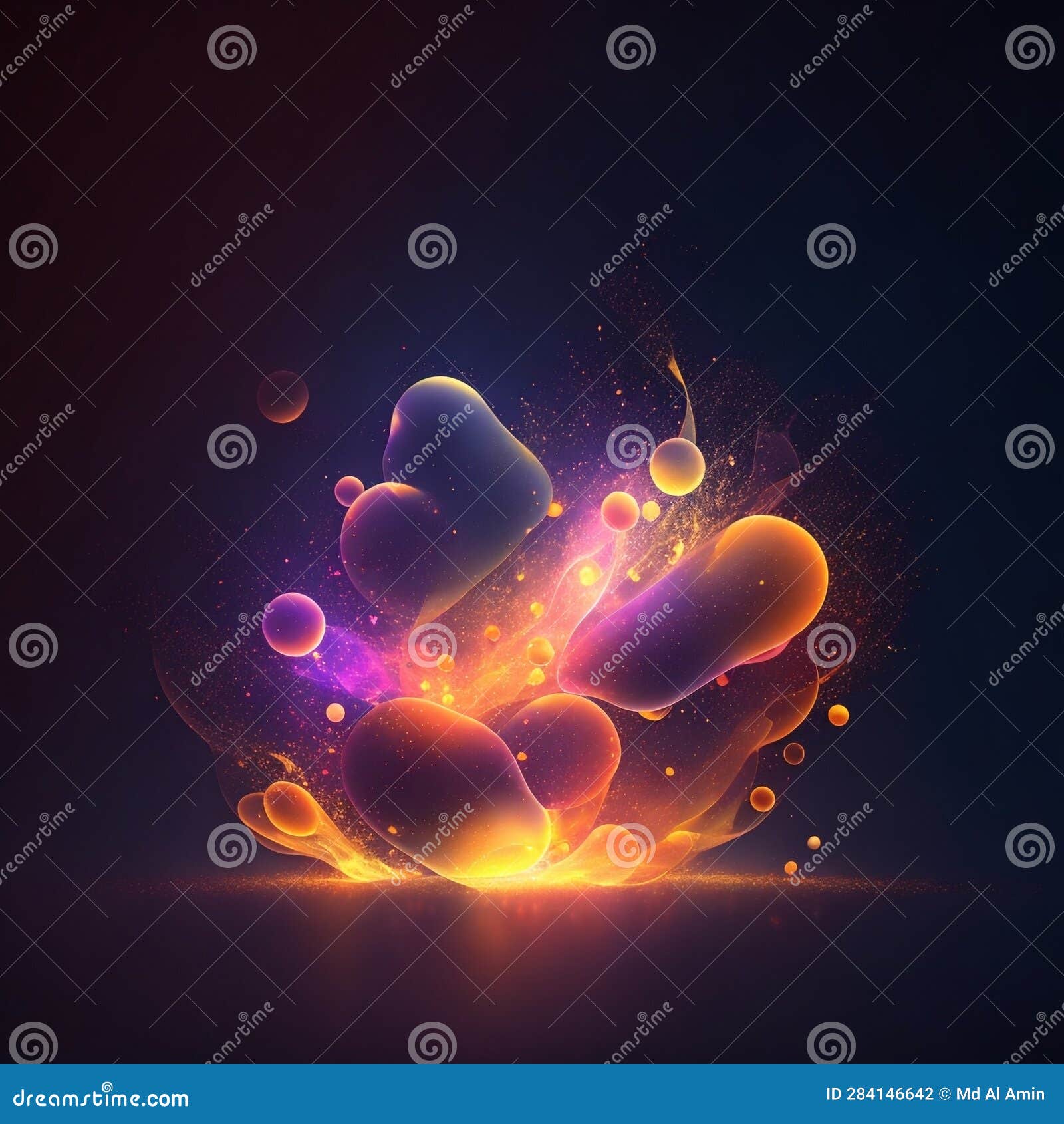 Babble Shape Colorful Design And Rich Texture Of Imagination, And ...