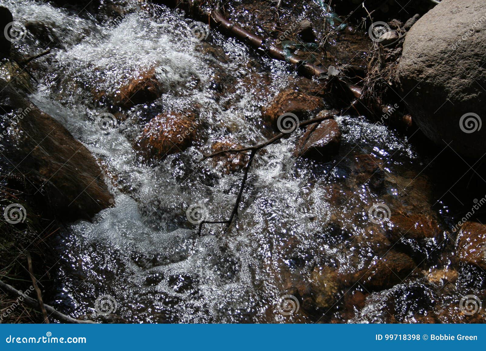 Babbling Brook stock photo. Image of waters, stones, running - 99718398