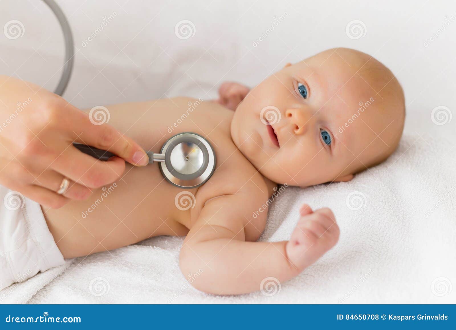 Babby Getting a Regular Check Up Stock Photo - Image of care, little ...
