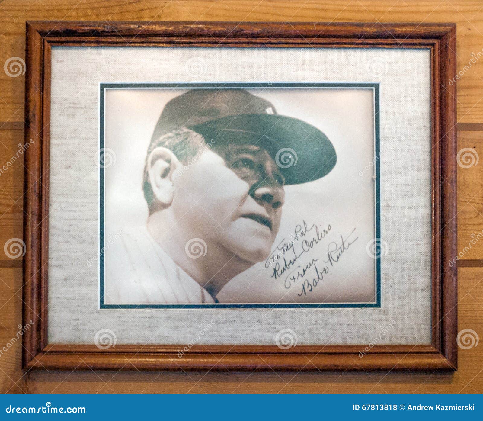 Babe Ruth Autograph photo stock éditorial. Image du initial - 67813818