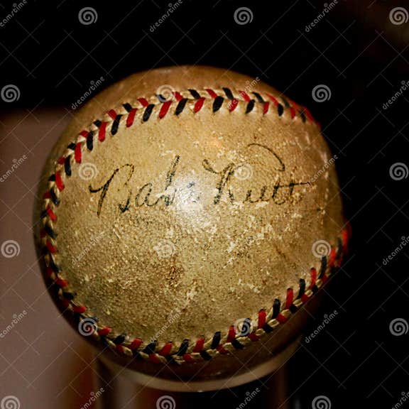Babe Ruth Autograph Baseball Editorial Photo - Image of history, babe ...