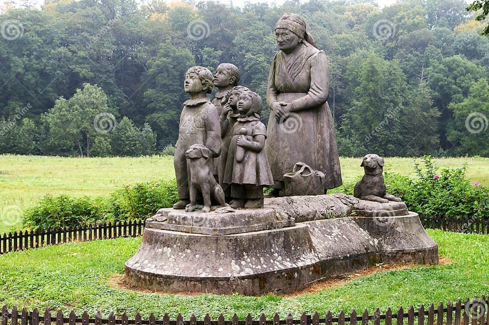 Babicka stock image. Image of sculpture, bozena, grandmother - 3743039