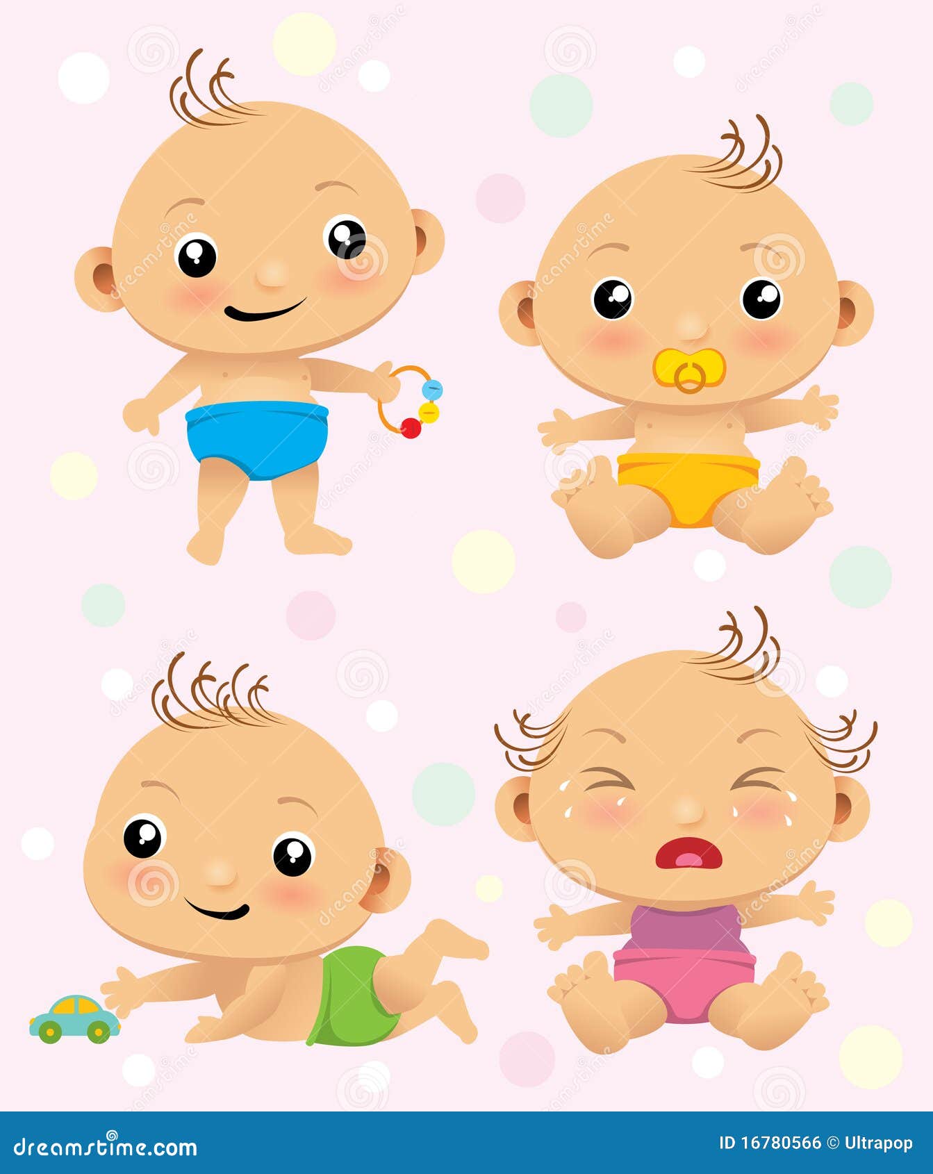 Babies Vector Illustration | CartoonDealer.com #16780566