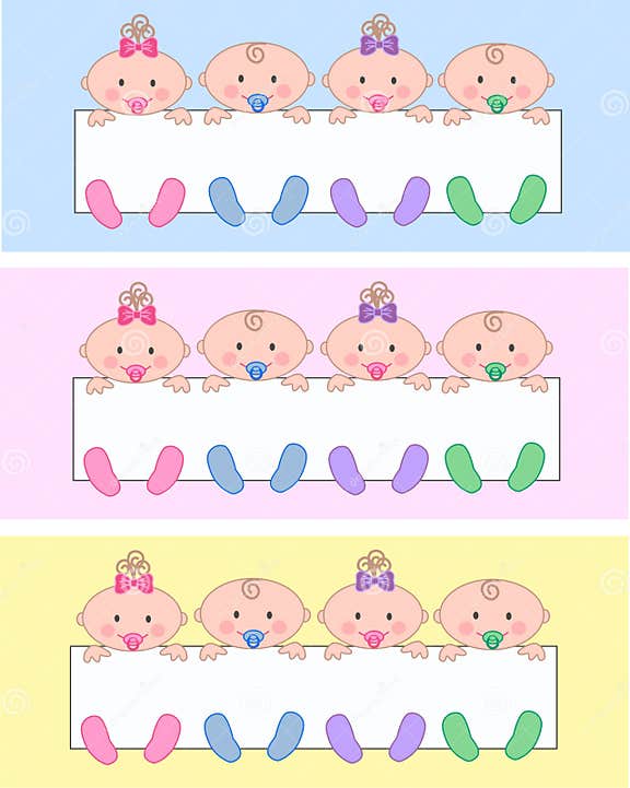 Babies stock vector. Illustration of born, digital, family - 21855943