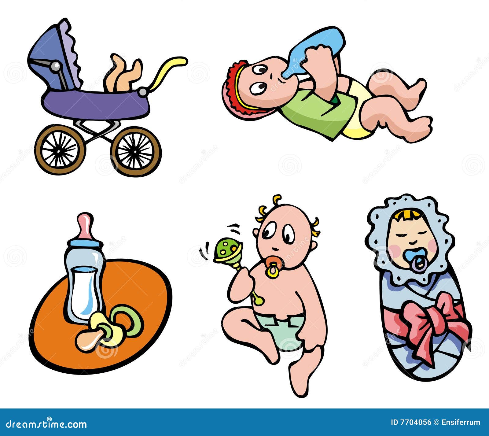 Babies From Different Countries Vector Illustration | CartoonDealer.com ...