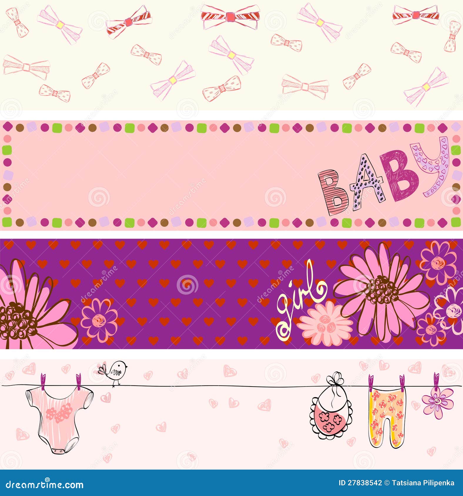 Babies banners stock vector. Illustration of drawing - 27838542