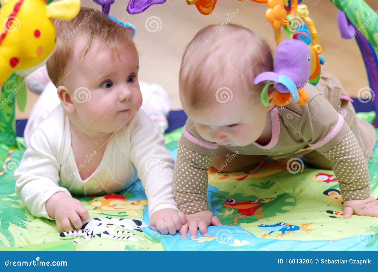Babies Playing Royalty Free Stock Image - Image: 16013206