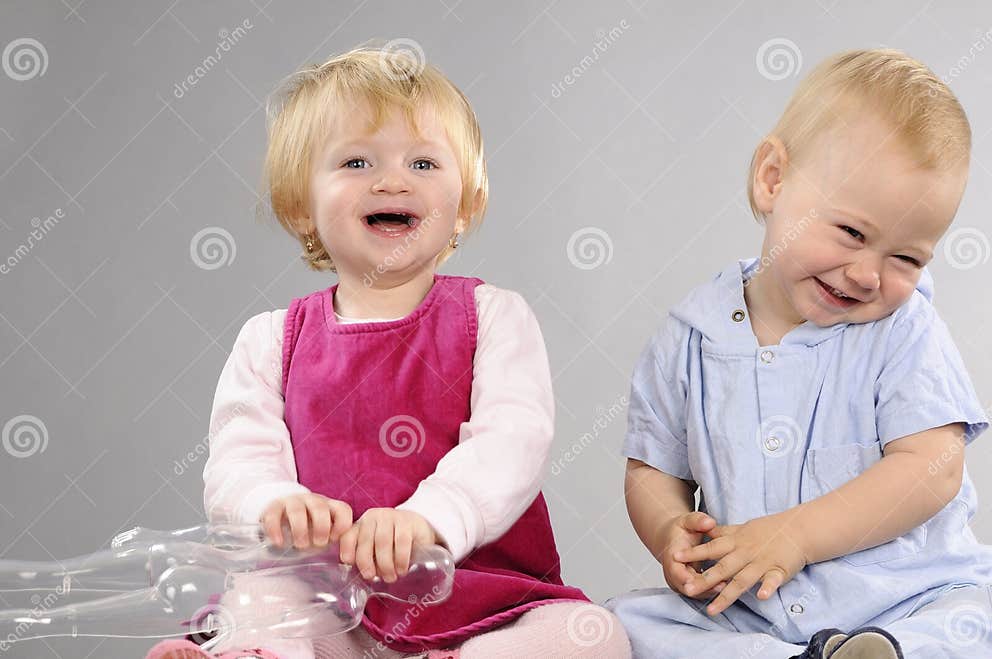 Babies playing together stock image. Image of male, babies - 17274397