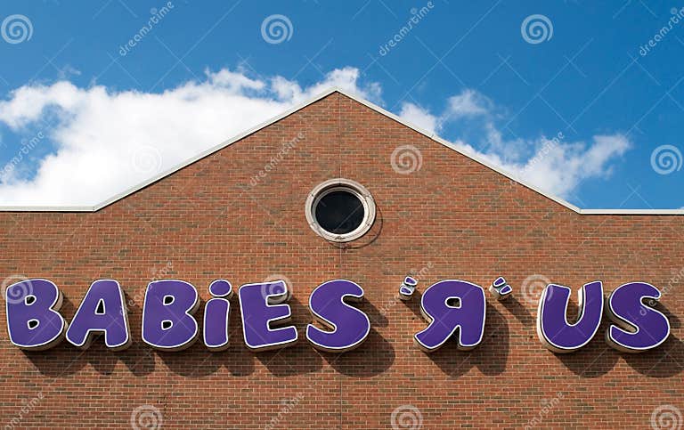 Babies R Us Store Front Signage Editorial Stock Photo - Image of angled ...