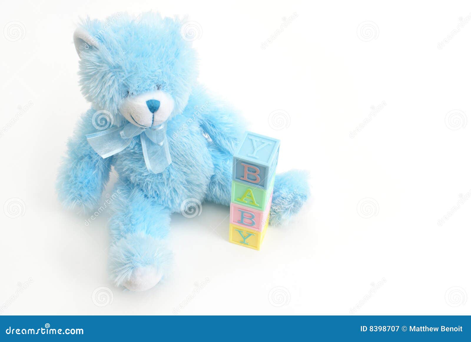 Babies Teddy Bear stock image. Image of blue, happy, single - 8398707