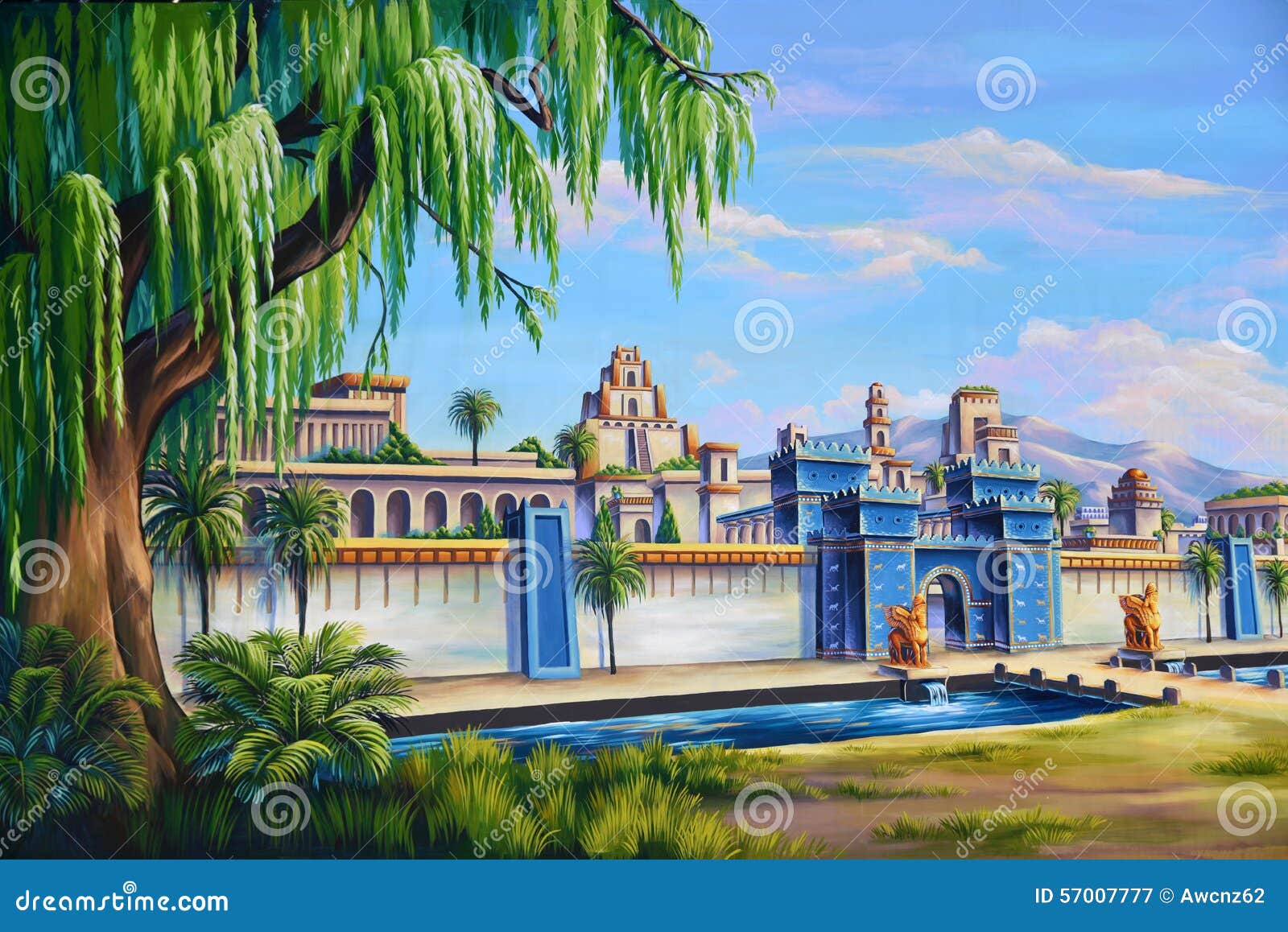 Babilonia antiguo stock de ilustración. Ilustración de pinturas - 57007777