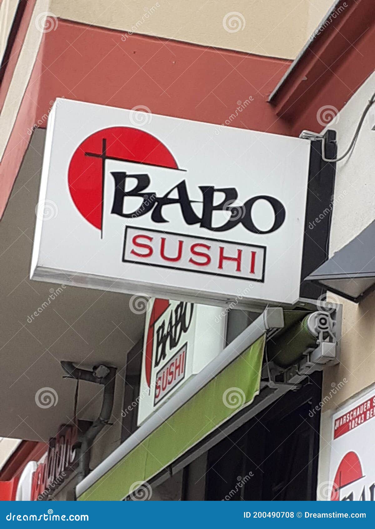 Babo Sushi in berlin editorial stock photo. Image of design - 200490708