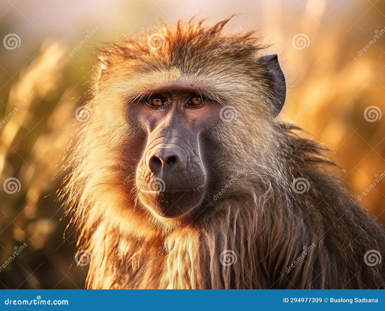 Baboon stock illustration. Illustration of wild, tools - 294977309