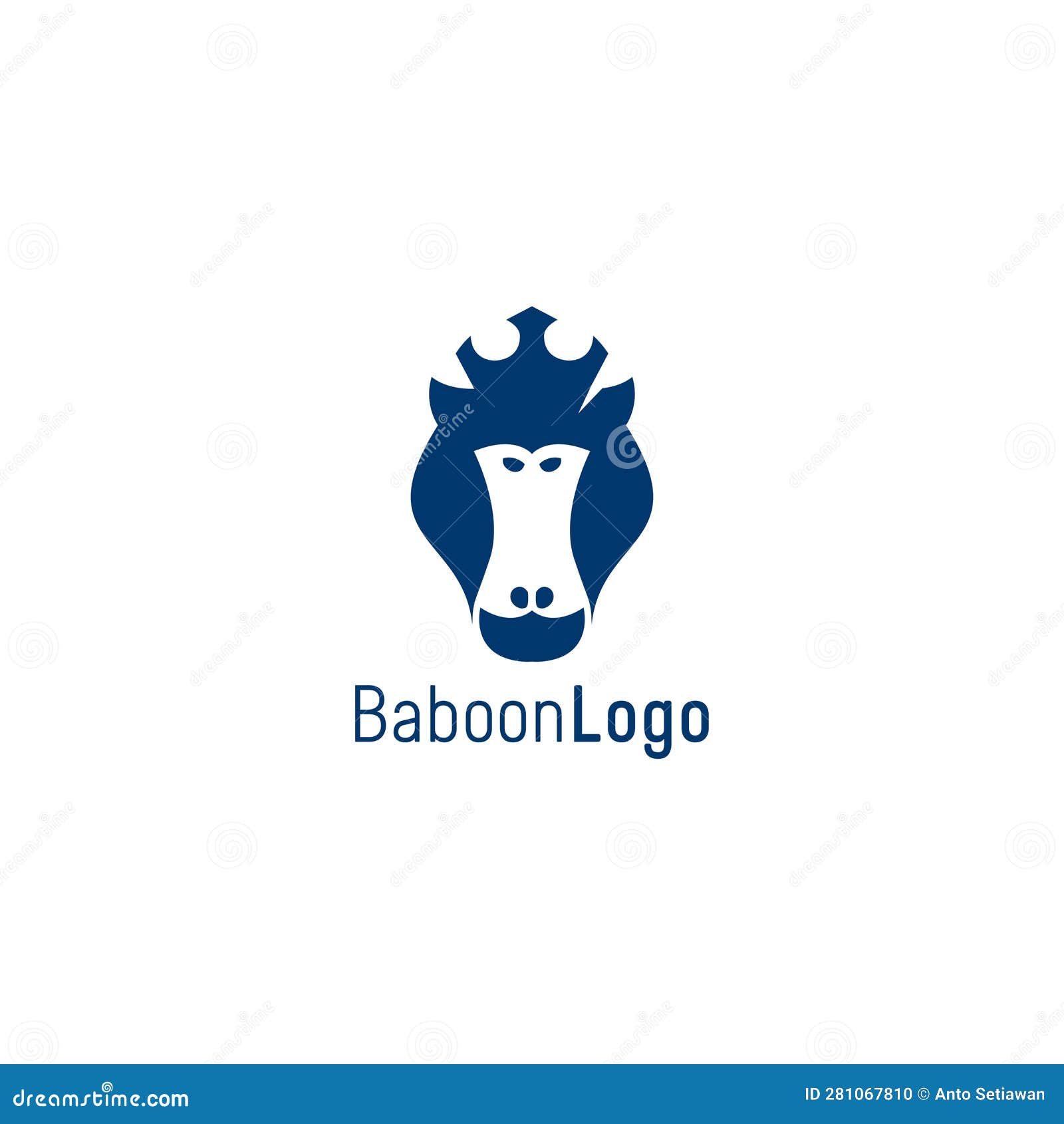 Baboon Logo Design. Monkey Face Logo Vector | CartoonDealer.com #281067810