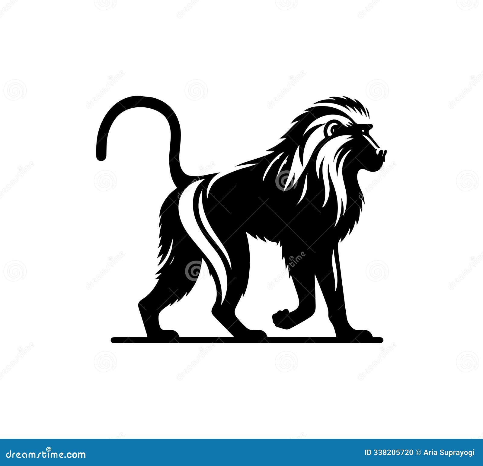 Baboon Logo Icon Vector Abstract Simple Stock Illustration ...
