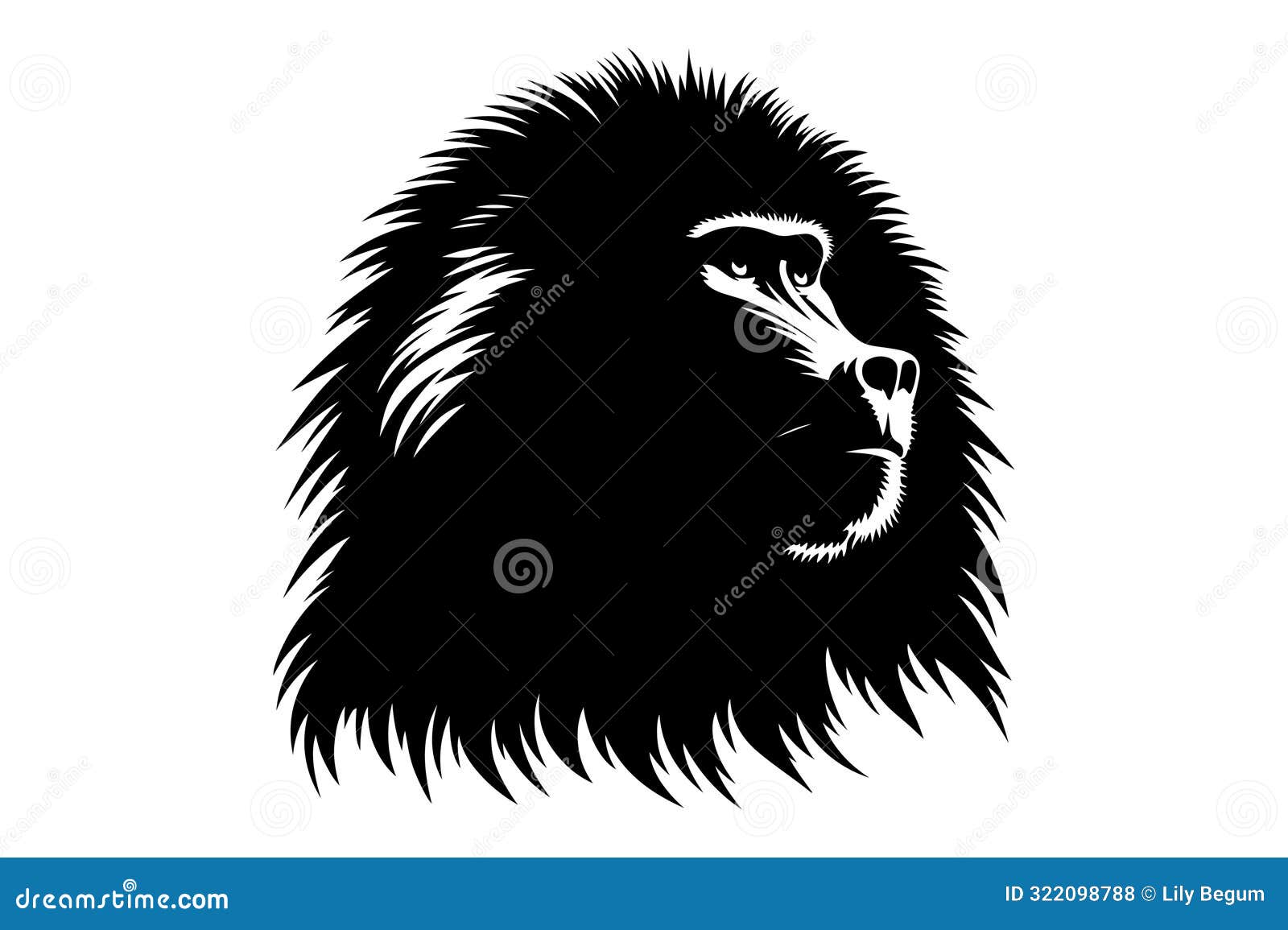 Baboon Vector Art and Illustration Stock Illustration - Illustration of ...