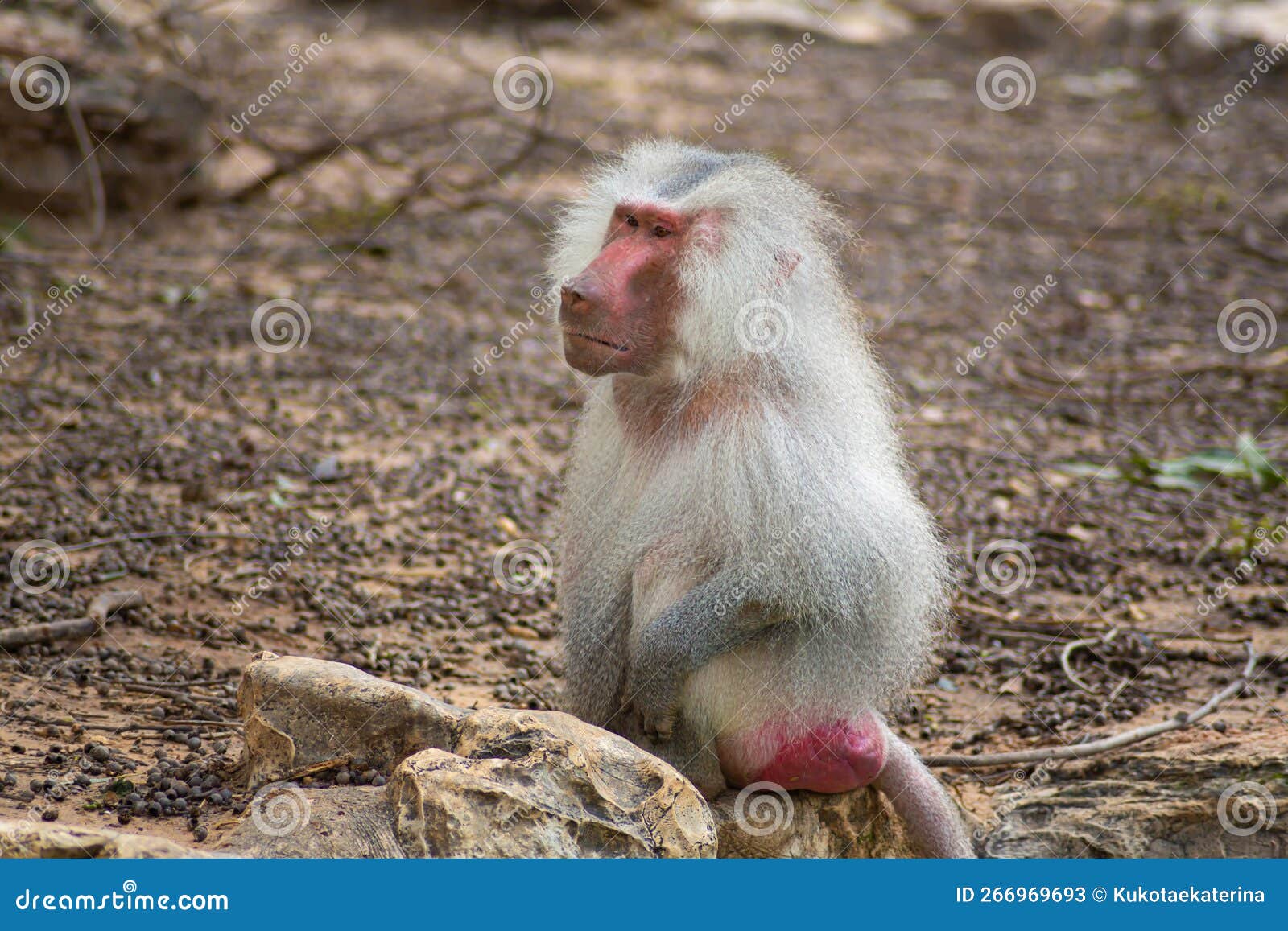Baboons in the Zoo and they daily Routine Stock Image - Image of africa ...