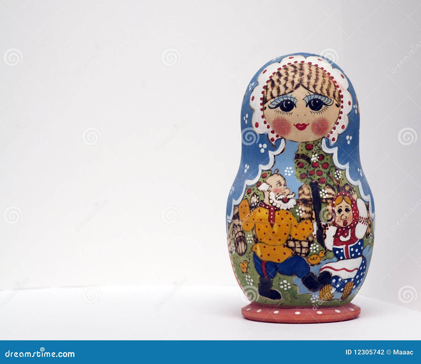 Babushka stock photo. Image of handcrafted, white, soviet - 12305742