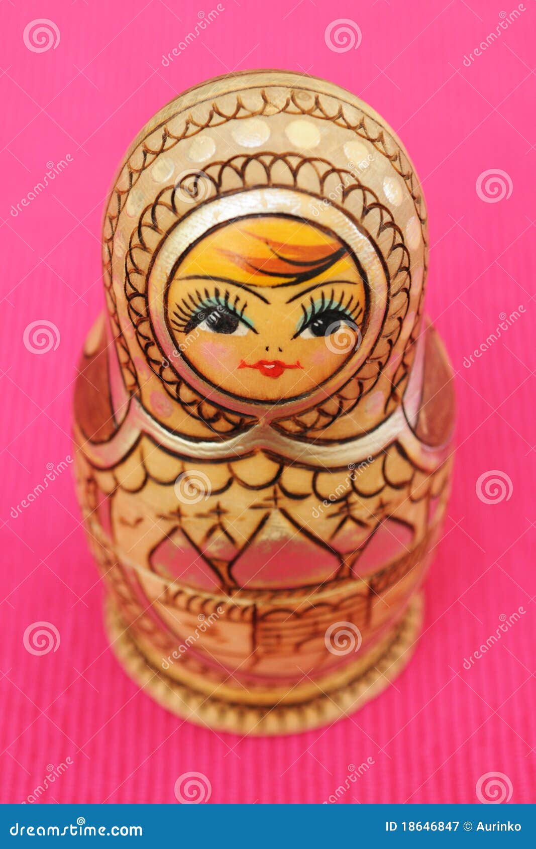 Babushka Doll stock image. Image of handycraft, open - 18646847