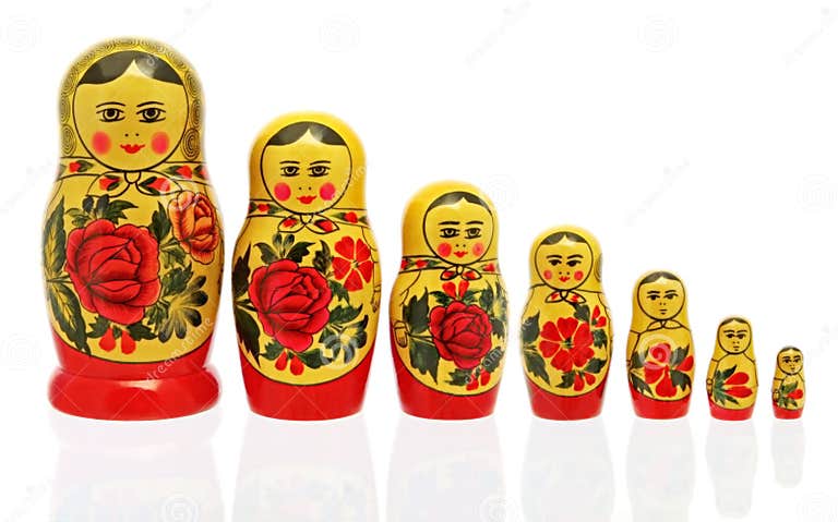 Babushka Dolls stock image. Image of traditional, wooden - 7281877