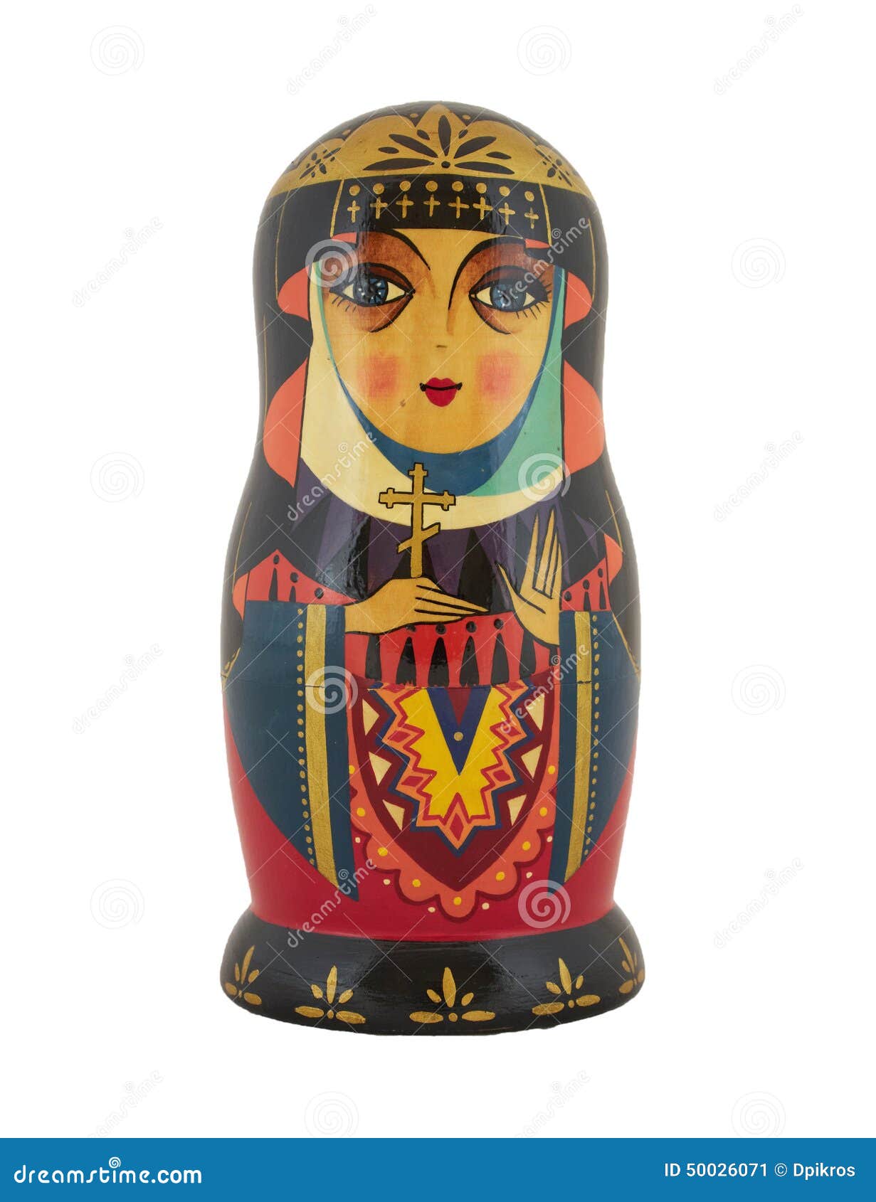 Babushka Traditional Russian Doll Stock Image - Image of collection ...
