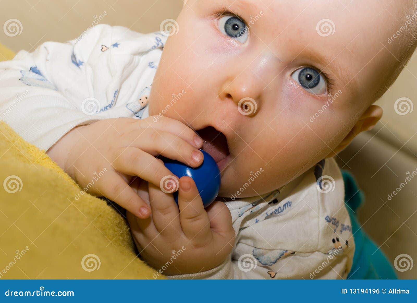 Baby stock photo. Image of laughing, child, little, blue - 13194196