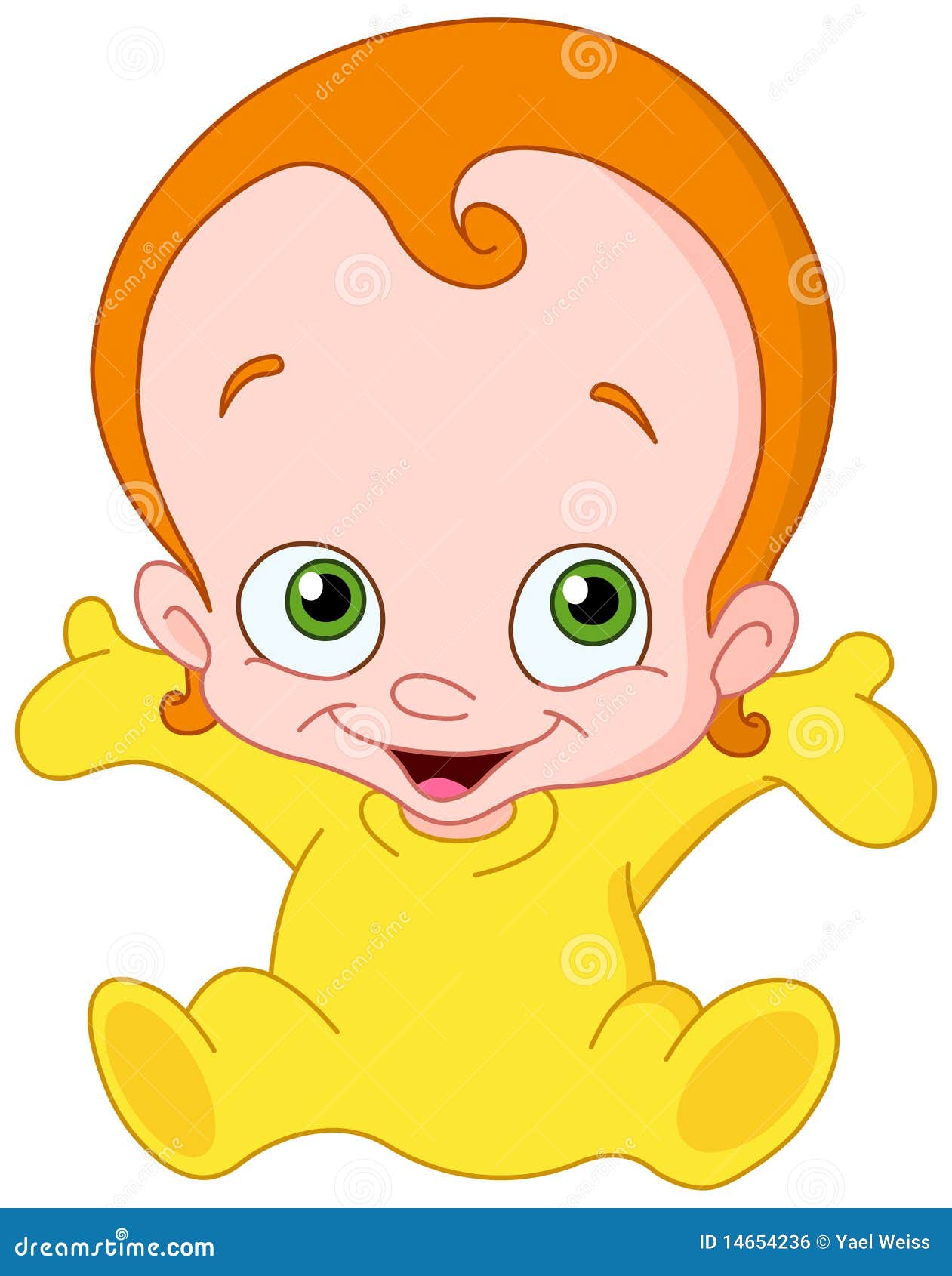 Baby stock vector. Illustration of head, graphic, curl - 14654236