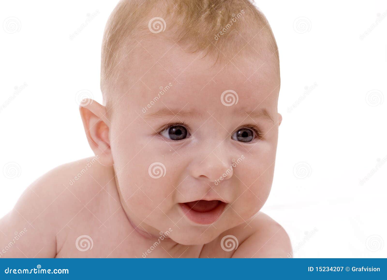 Baby stock image. Image of innocent, look, happy, staring - 15234207