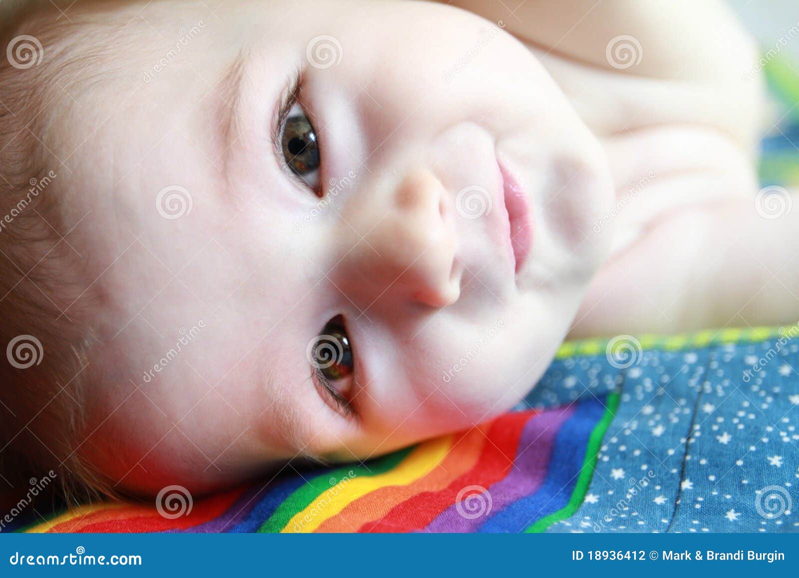 Baby stock photo. Image of purple, cute, staring, stare - 18936412