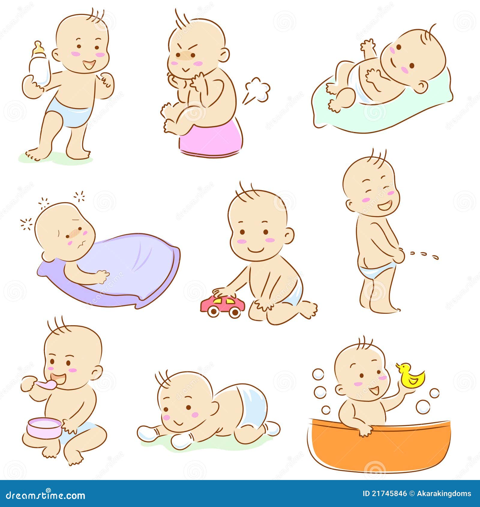 Baby stock vector. Illustration of cloth, infant, adorable - 21745846