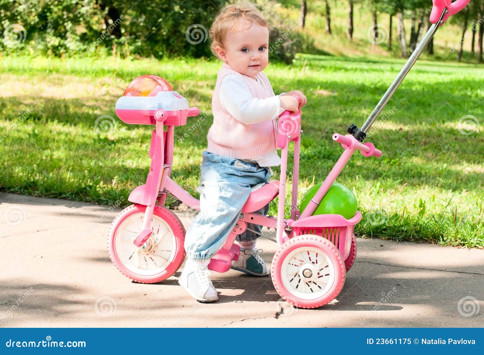 Baby stock image. Image of grass, bicycle, baby, bike - 23661175