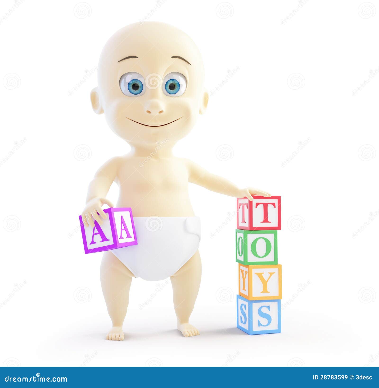 Baby 3d Alphabet Blocks Royalty-Free Stock Photo | CartoonDealer.com ...