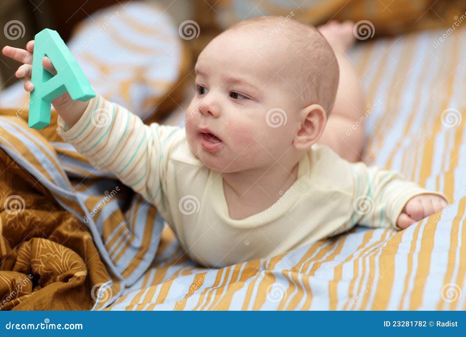 Baby with alphabet stock photo. Image of alphabet, beautiful - 23281782