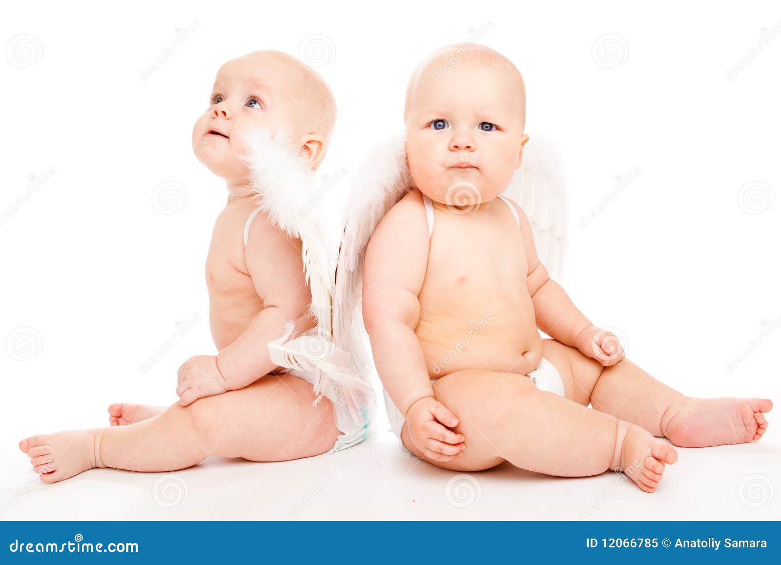 Baby angels stock image. Image of halo, children, diaper - 12066785