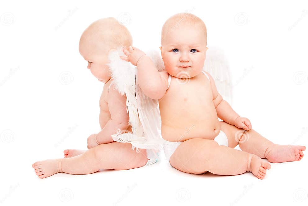 Baby angels stock photo. Image of chubby, little, sweet - 12191958