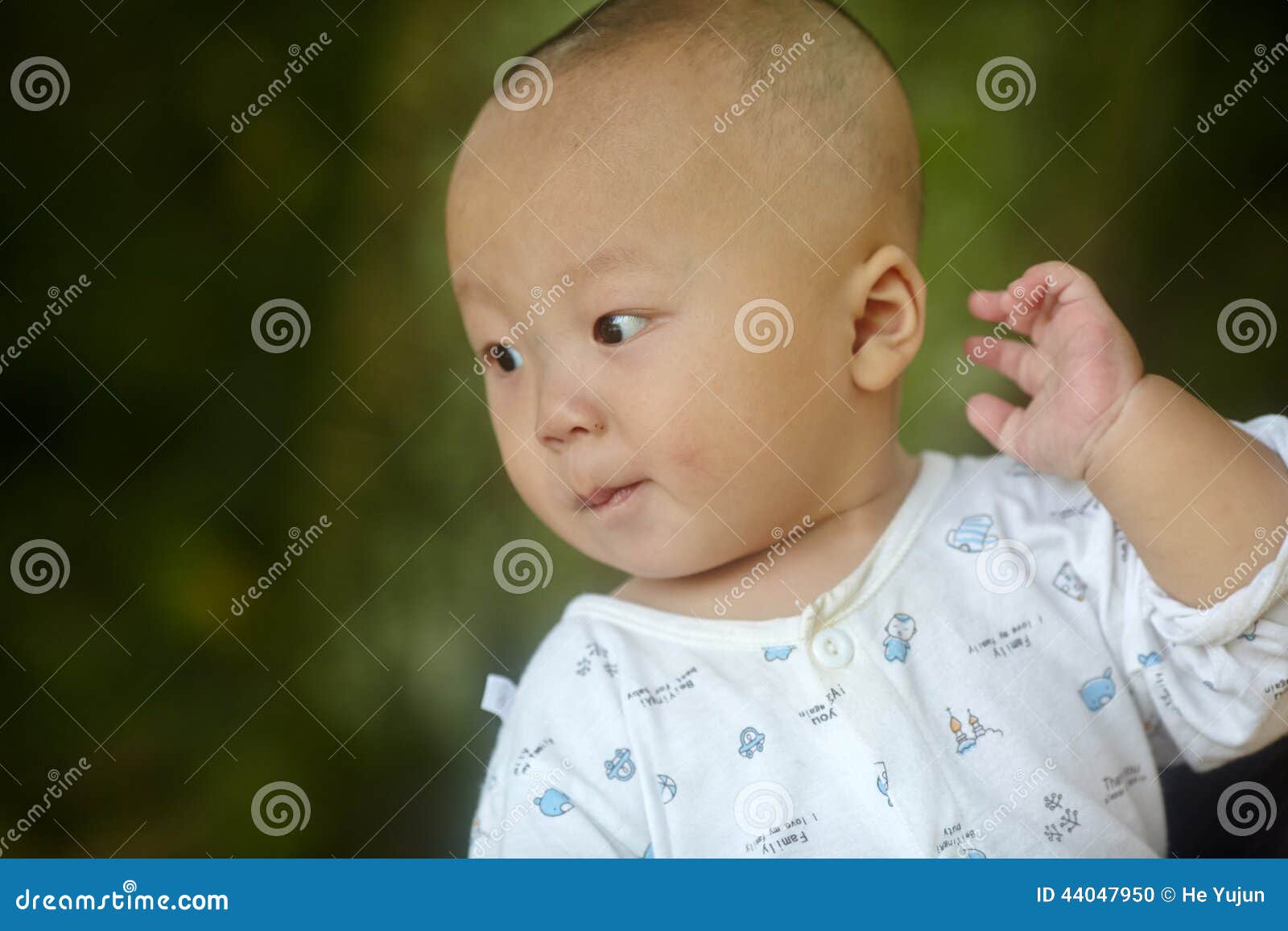 Baby in arm stock photo. Image of mood, young, intelligent - 44047950