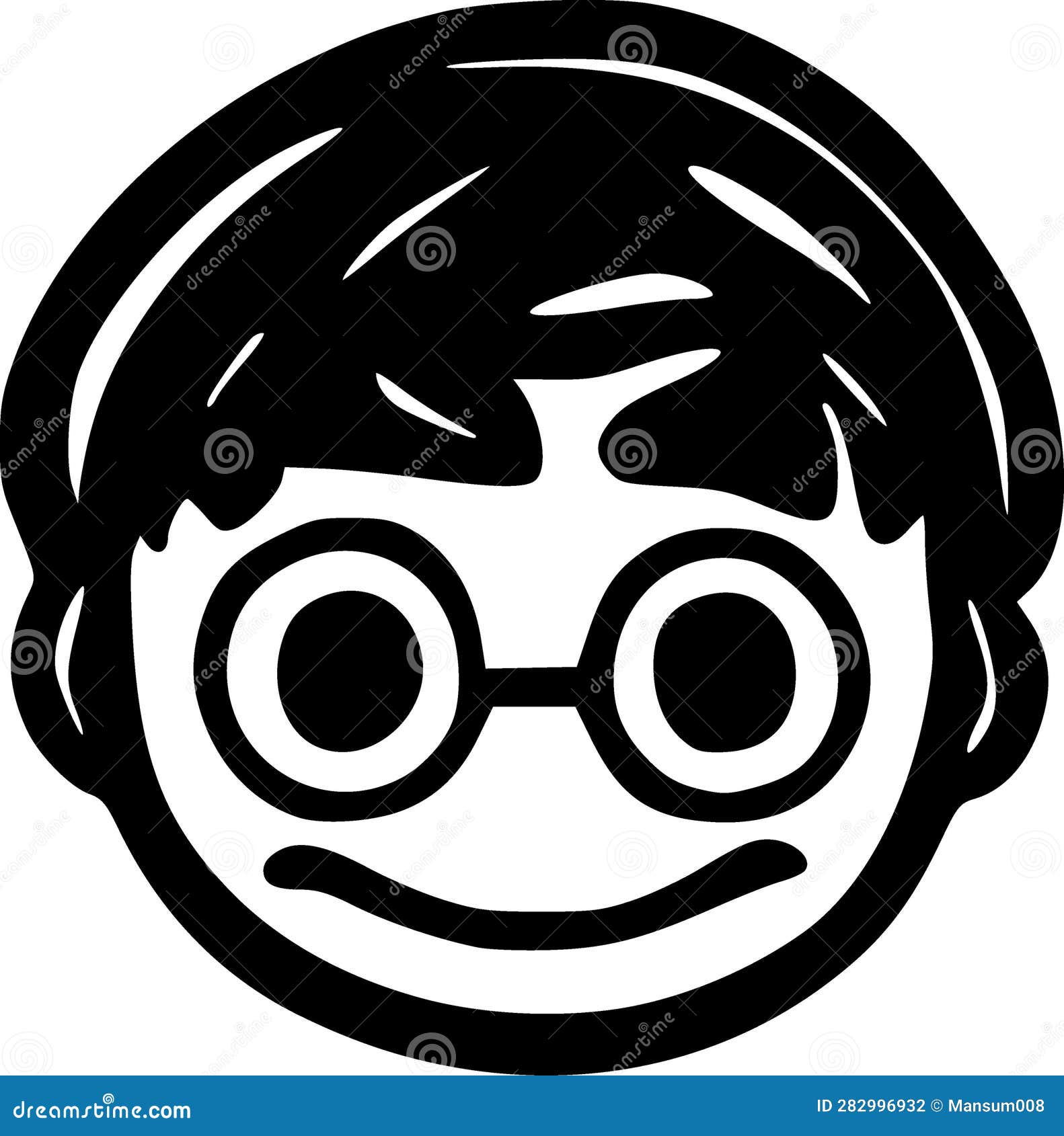 Baby Avatar Boy Icon in Outline Style Stock Illustration - Illustration ...