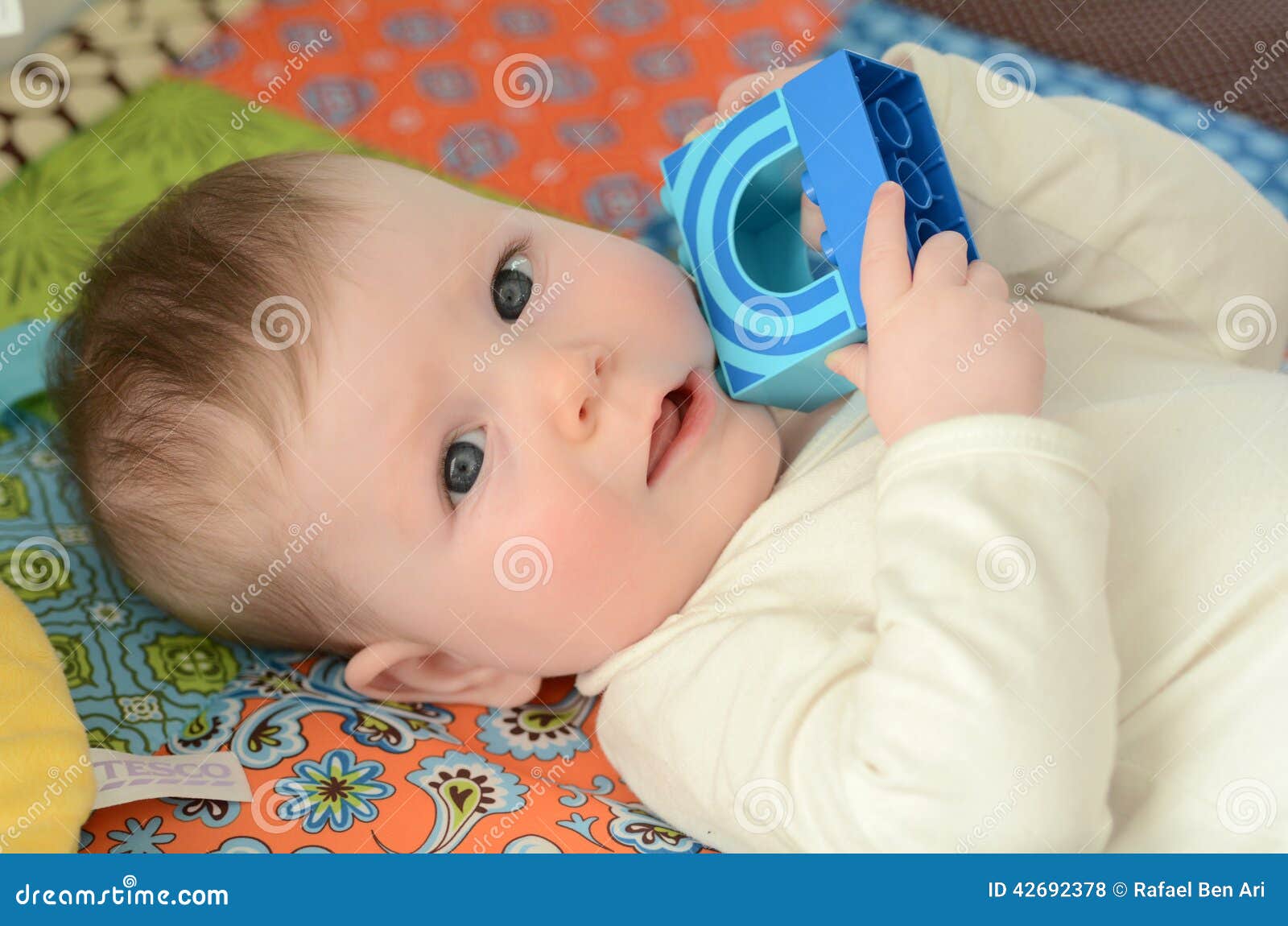 Baby awake stock photo. Image of lifestyle, care, maternal - 42692378