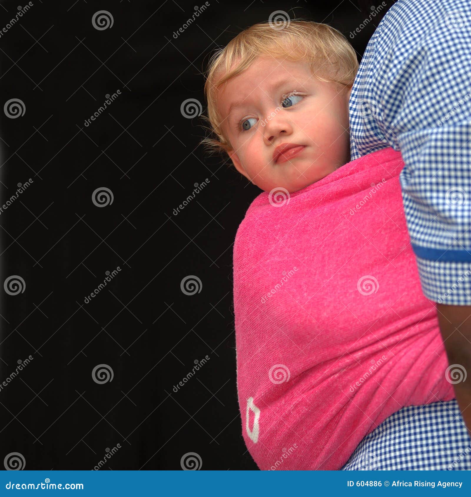 Baby on back stock photo. Image of babysitter, child, pink - 604886