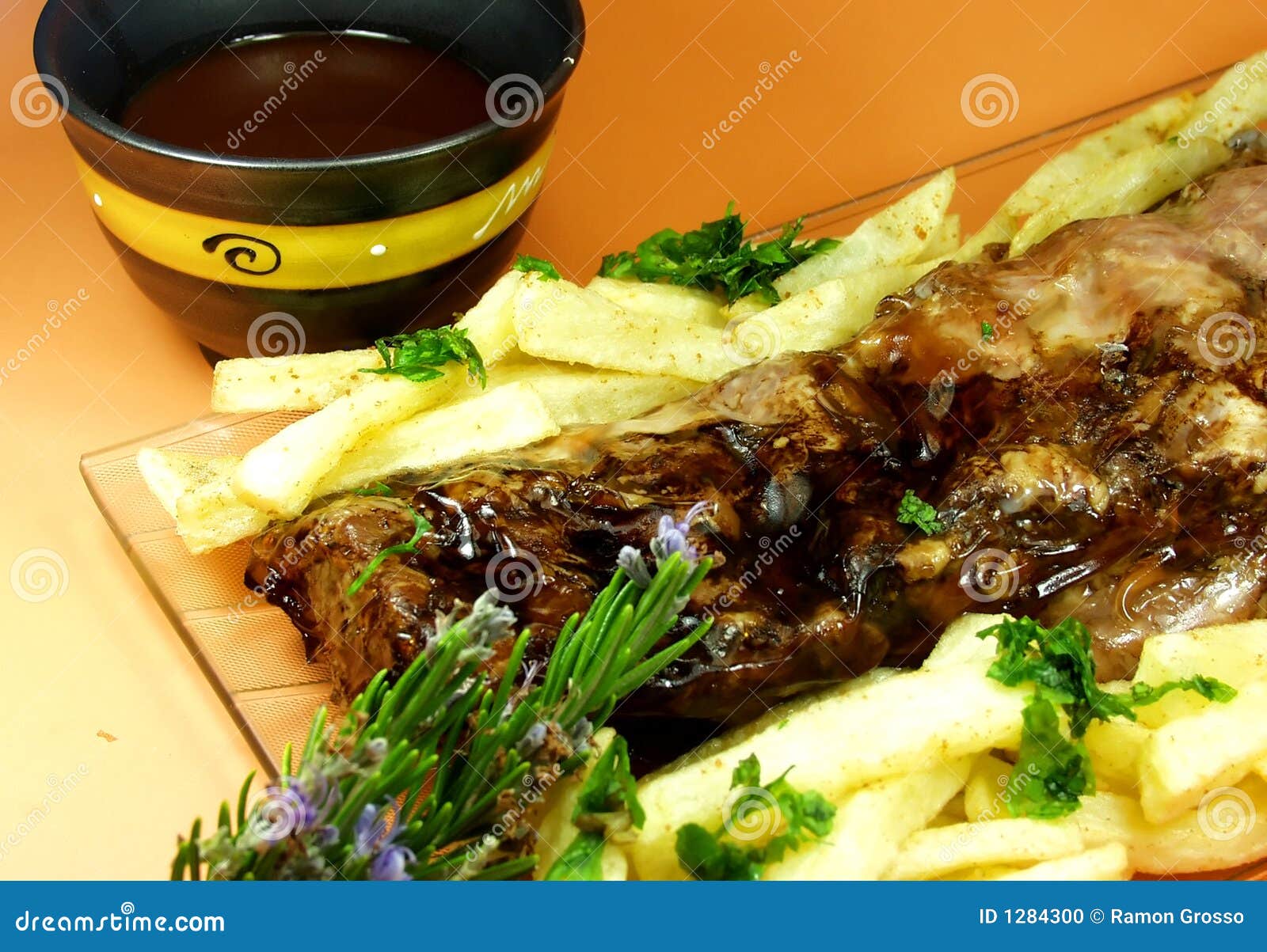 Baby back ribs stock photo. Image of slathered, sauce - 1284300