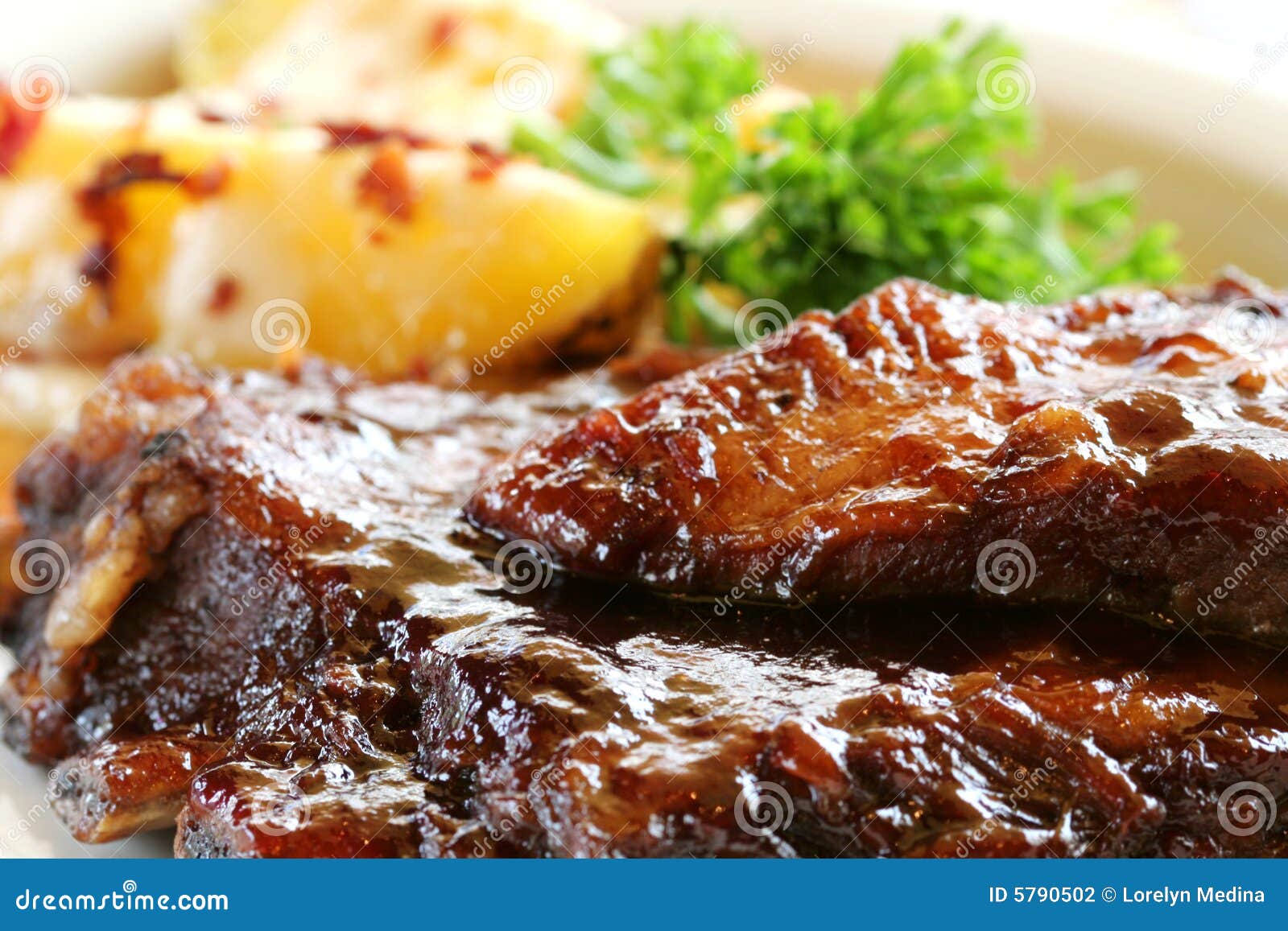 Baby Back Ribs stock photo. Image of lunch, delicious - 5790502