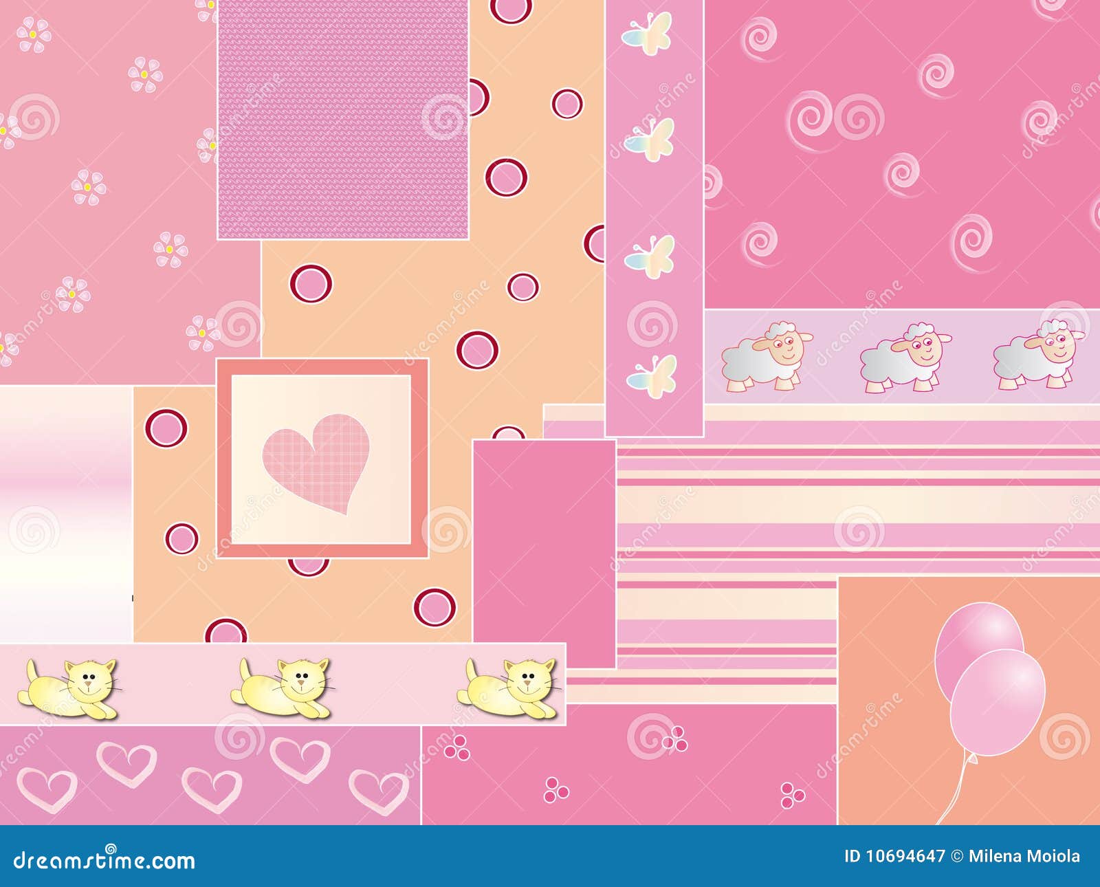 Baby background stock illustration. Illustration of beauty - 10694647