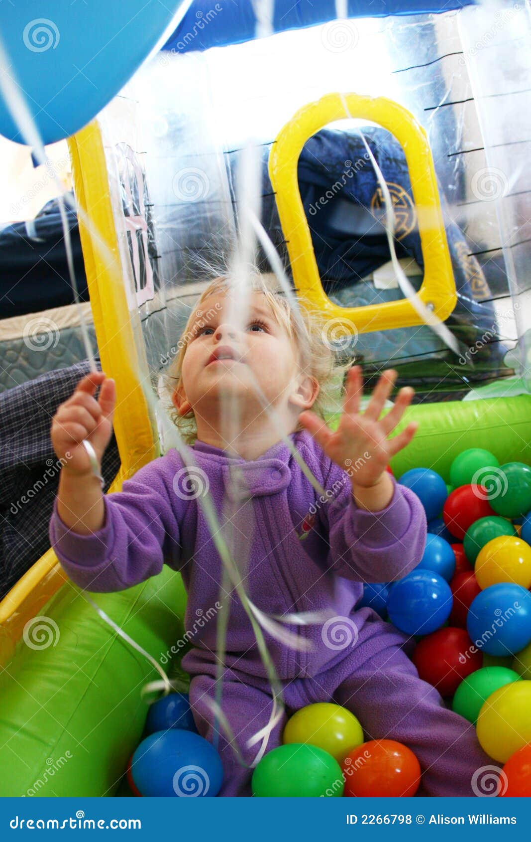 Baby with Balloons stock photo. Image of color, orange - 2266798
