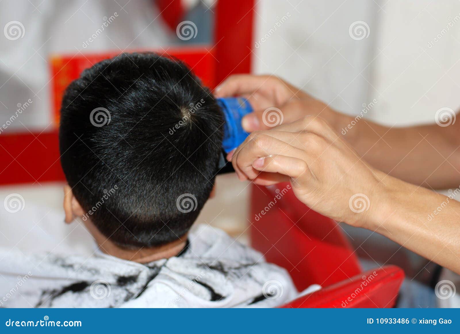 Baby and barber stock photo. Image of trim, hand, white - 10933486