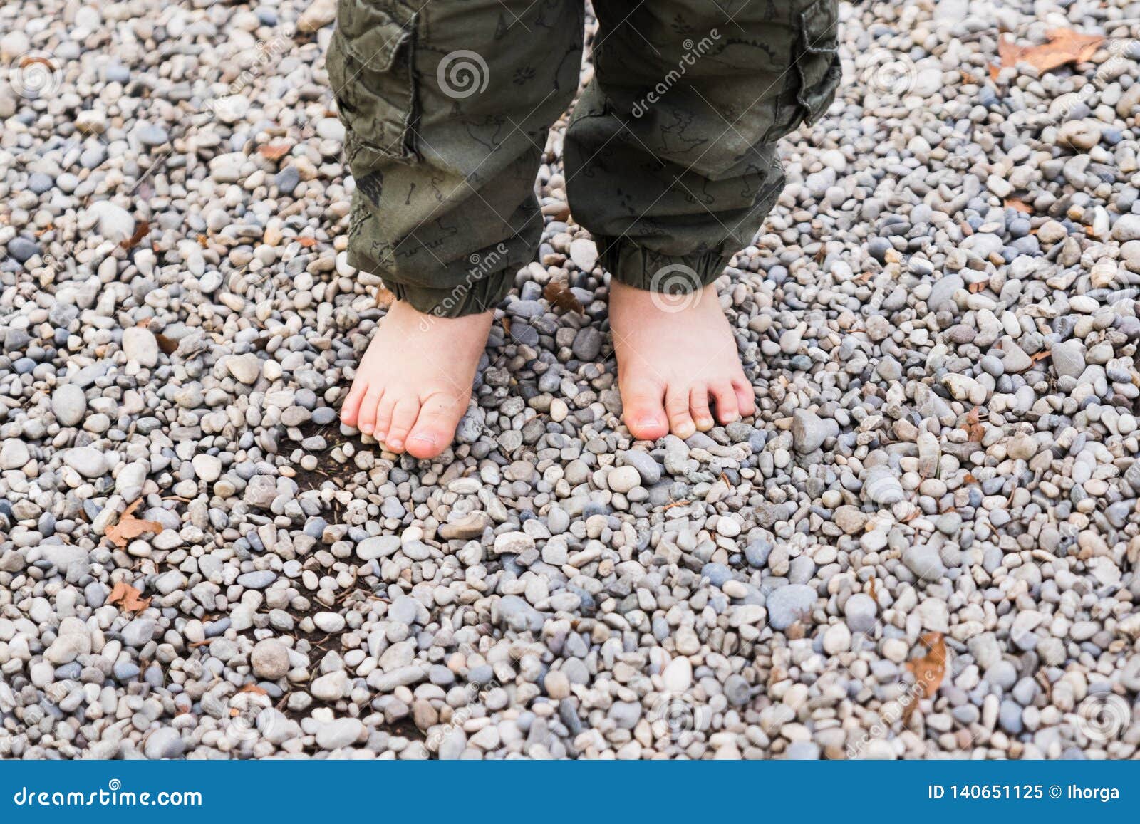Baby with Bare Feet on Tree Trunk Stock Image - Image of direction ...