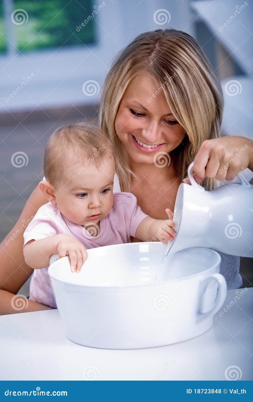 Baby bath stock photo. Image of kids, cheerful, portraits - 18723848
