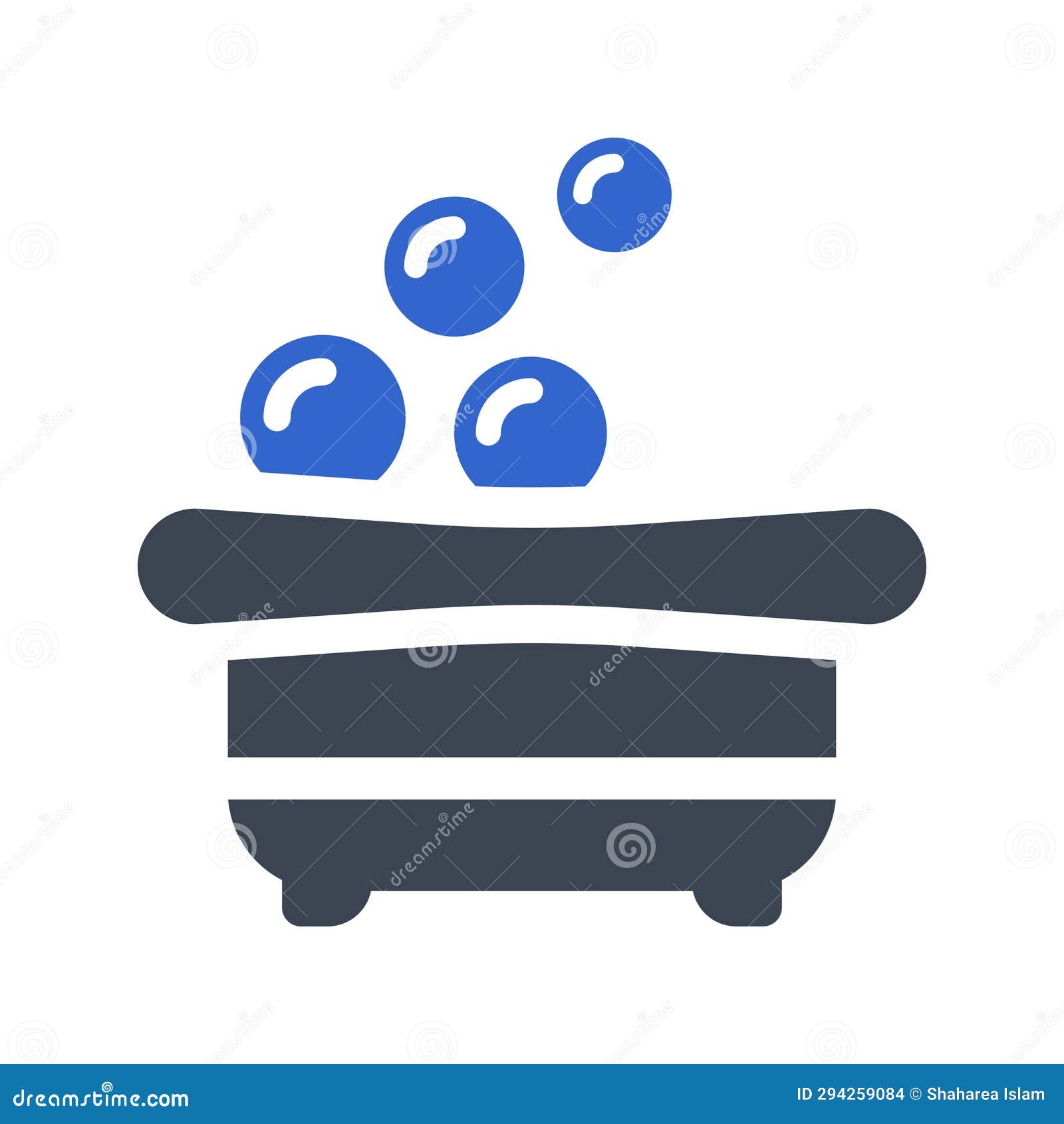 Baby bath tub Icon stock vector. Illustration of bathtub - 294259084