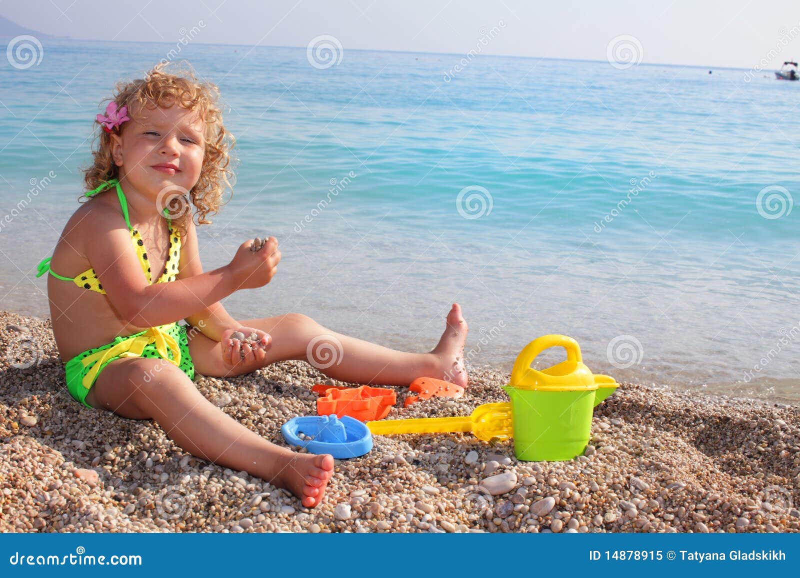 Baby on the beach stock image. Image of child, cheerful - 14878915