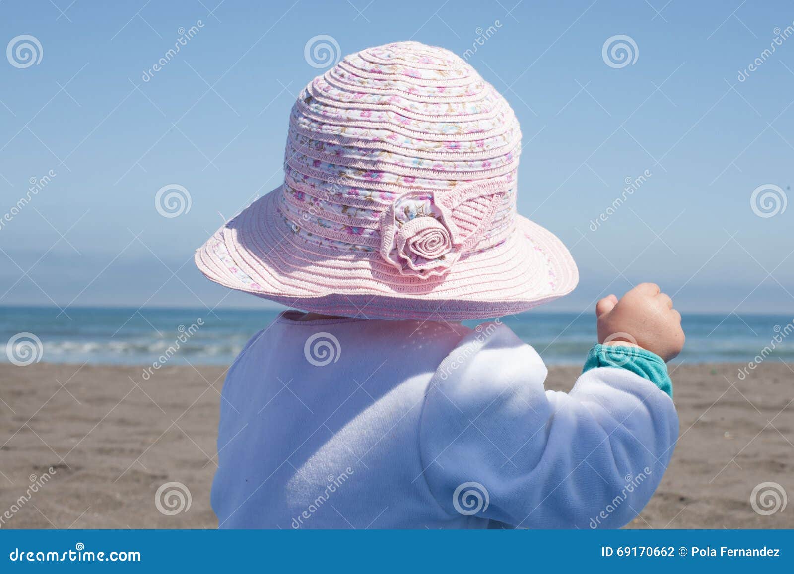 Baby in beach stock photo. Image of childhood, beautiful - 69170662