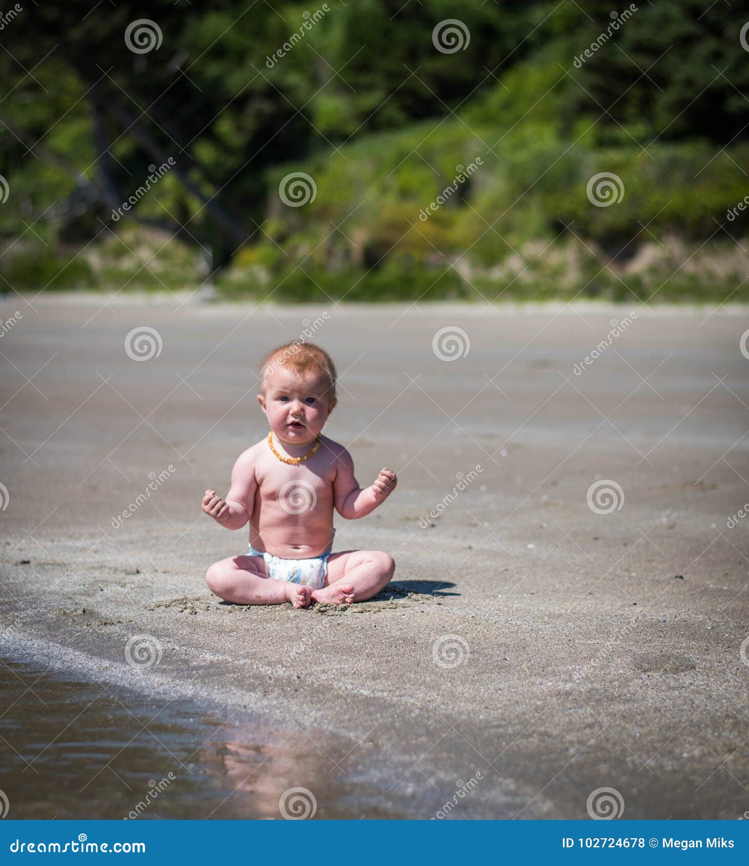 Baby Meditation at the Beach Stock Photo - Image of health, nature ...